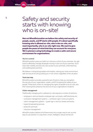 WOL White Paper: Better Safety & Security | PDF | Internet Safety ...