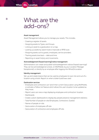 WOL White Paper: Better Safety & Security | PDF