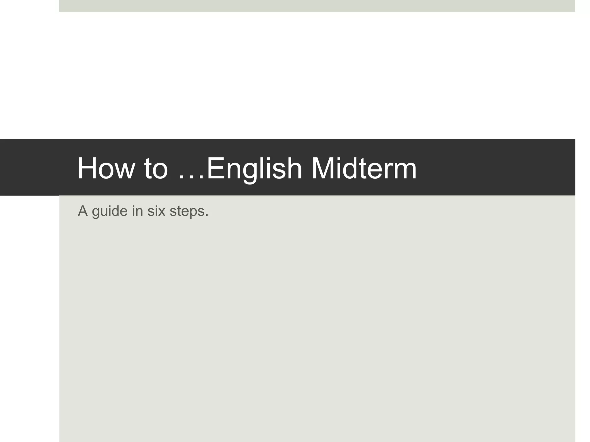Wold lit midterm | PPT
