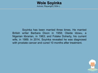 Wole Soyinka | PPTX
