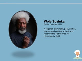 Wole soyinka | PPTX