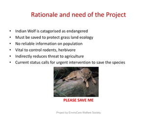 Wolf conservation project | PPTX
