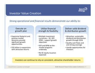 Spectra Energy Partners - Investor Presentation | PDF