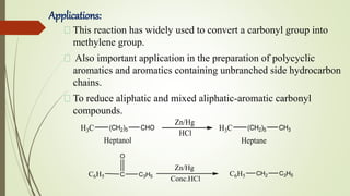 Wolff kishner reduction with mechanism | PPTX