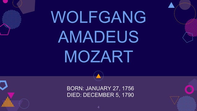 Wolfgang Amadeus Mozart - Classical Music Composer | PPTX