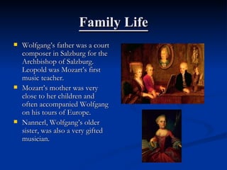 Wolfgang Amadeus Mozart Pp | PPT
