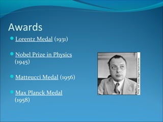 Wolfgang ernst pauli | PPT | Chemistry | Science