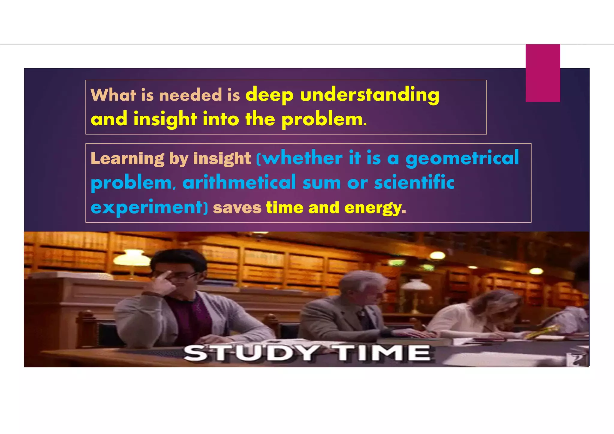 Wolfgang kohler’s insight of learning | PDF