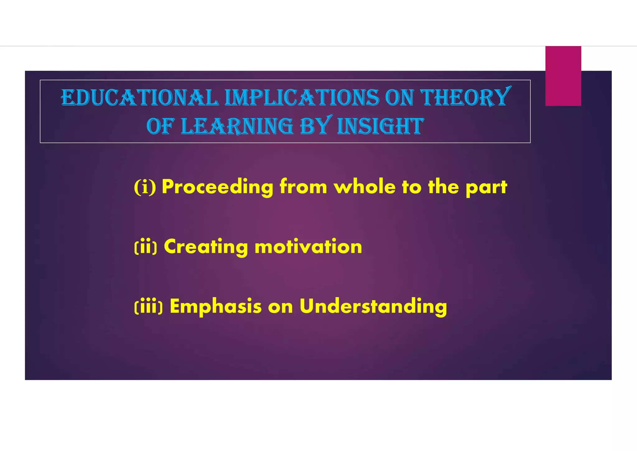 Wolfgang kohler’s insight of learning | PDF
