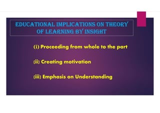 Wolfgang kohler’s insight of learning | PDF