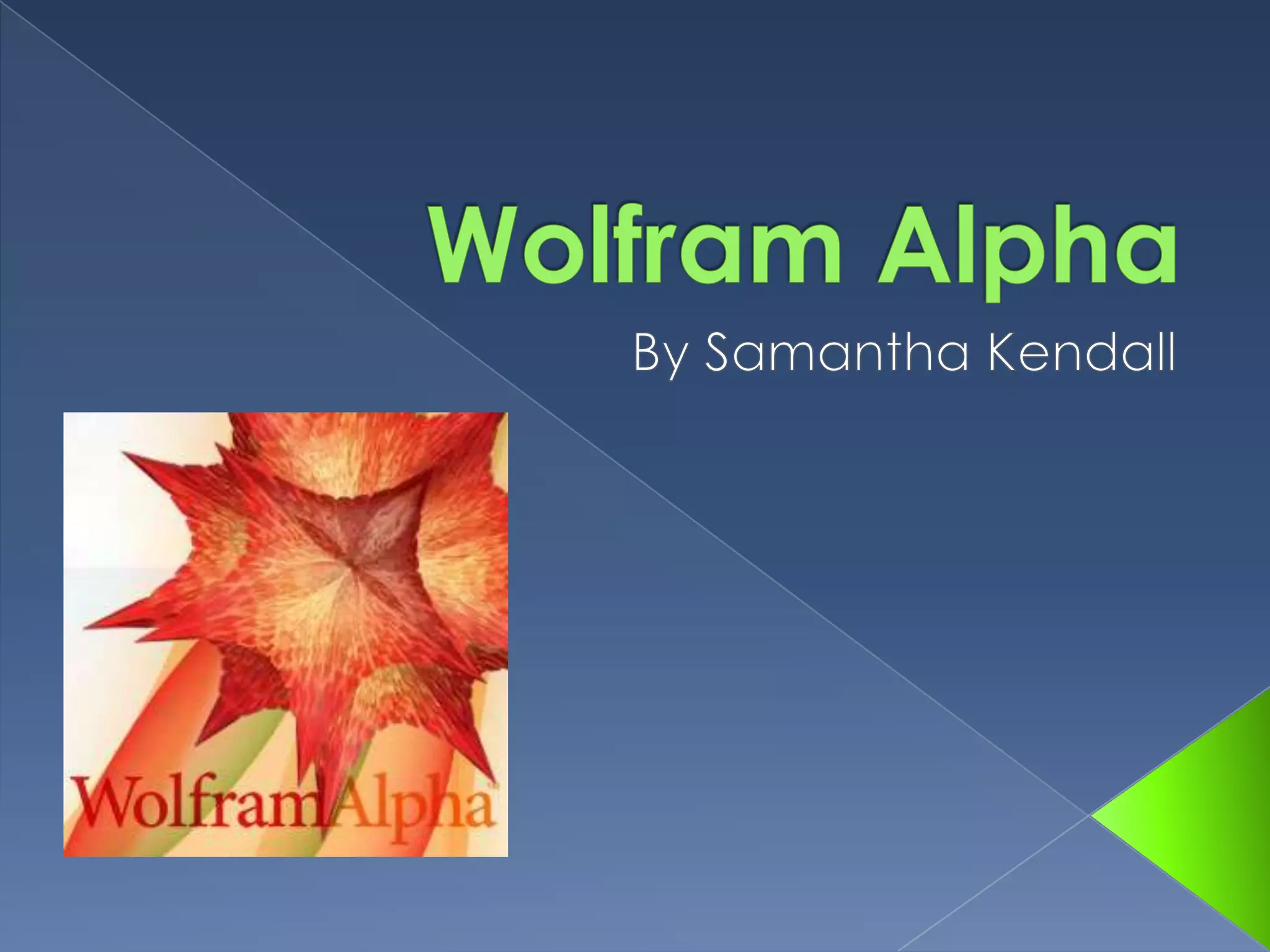 Wolfram alpha | PPTX