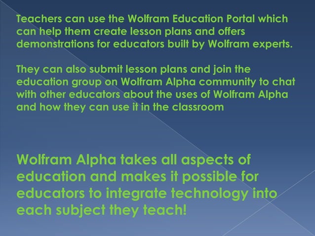 Wolfram alpha | PPTX