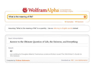 WolframAlpha a little fun! | PPT