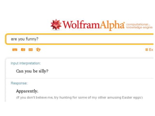 WolframAlpha a little fun! | PPT