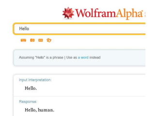 WolframAlpha a little fun! | PPT