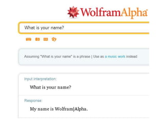 WolframAlpha a little fun! | PPT