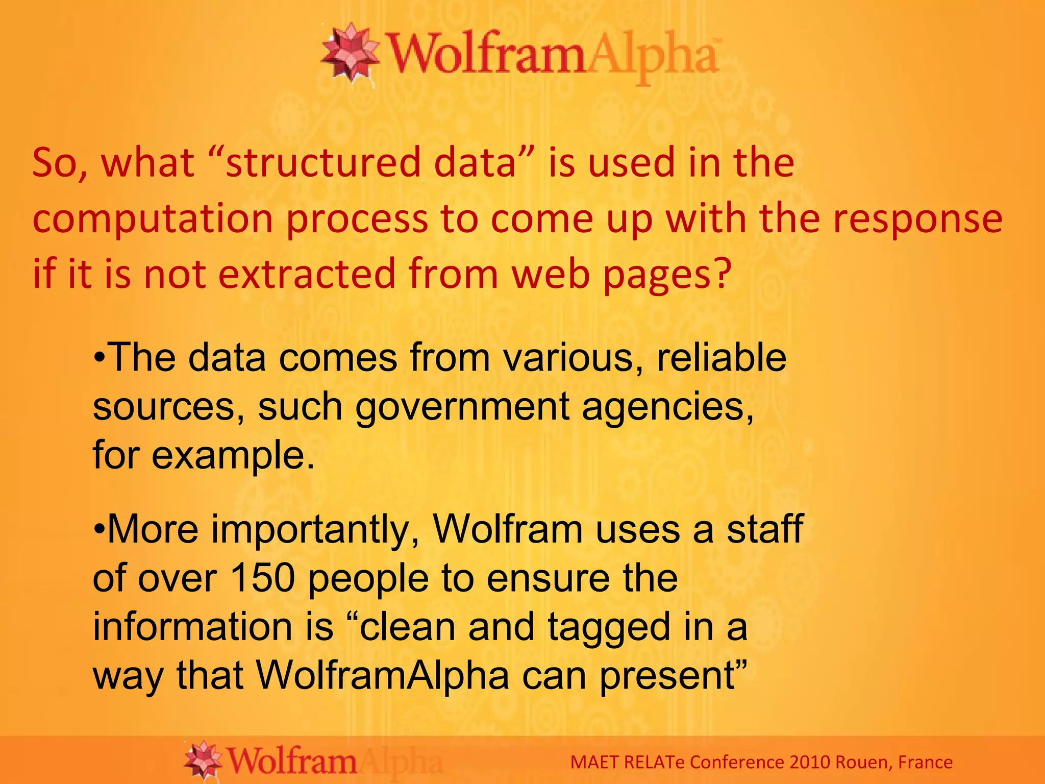 Wolfram alpha rela te.intro | PPT