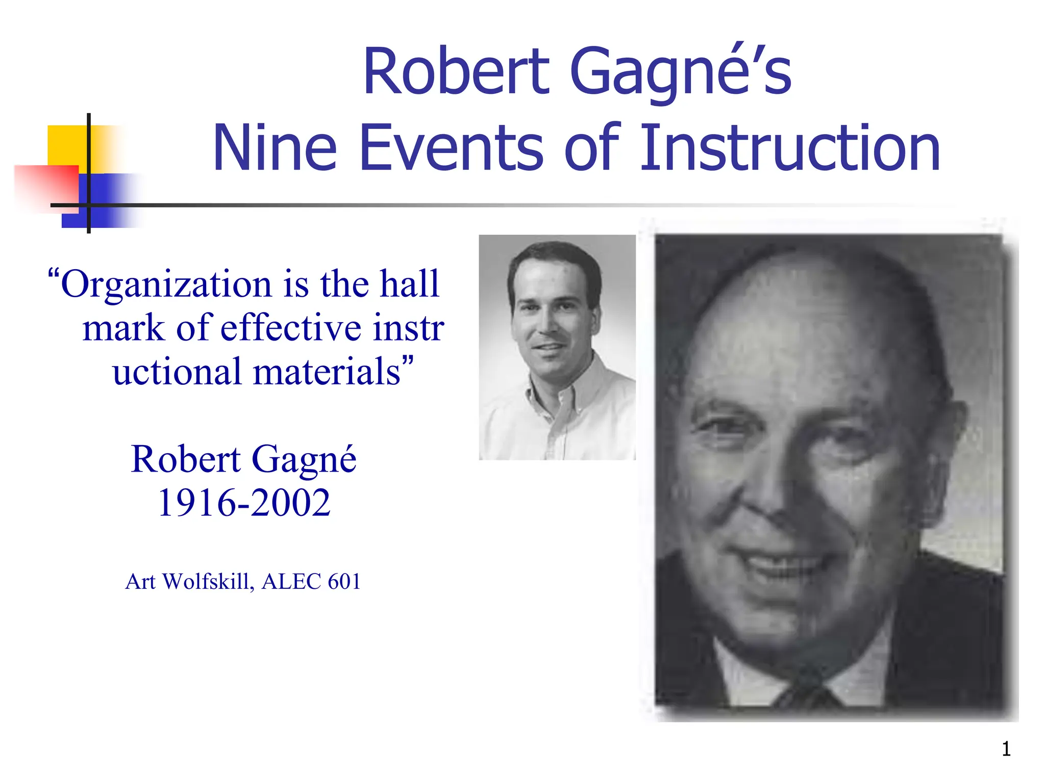 9 events of instructions by Gagnes that can help teachers | PPTX ...