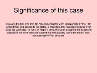 Wolf vs. c olorado | PPTX | Law