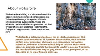 Wollastonite - database | PPT