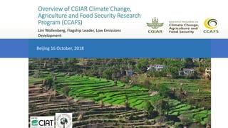 Overview of CGIAR Climate Change, Agriculture and Food Security ...