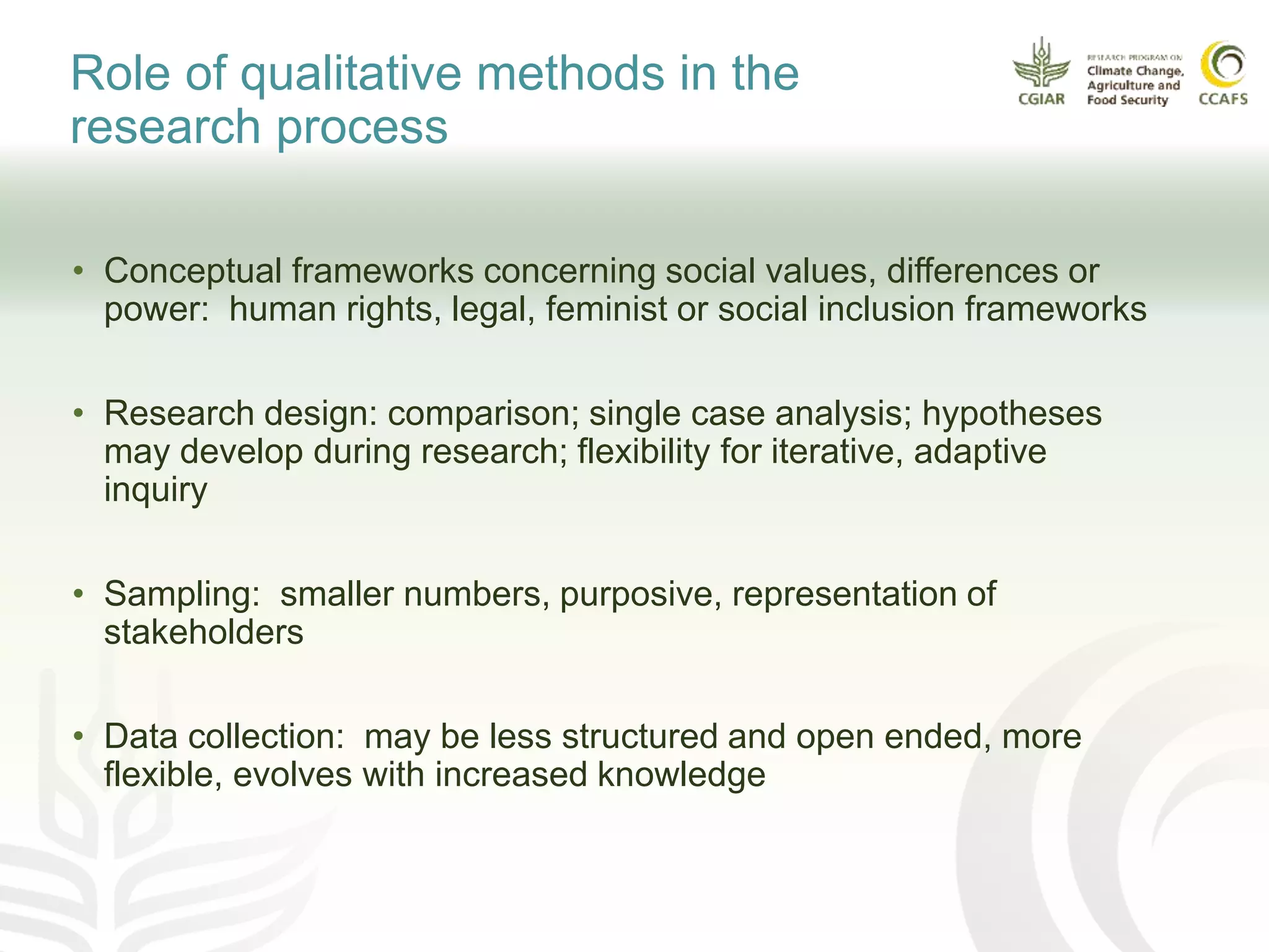 Impact evaluation methods: Qualitative Methods | PPTX