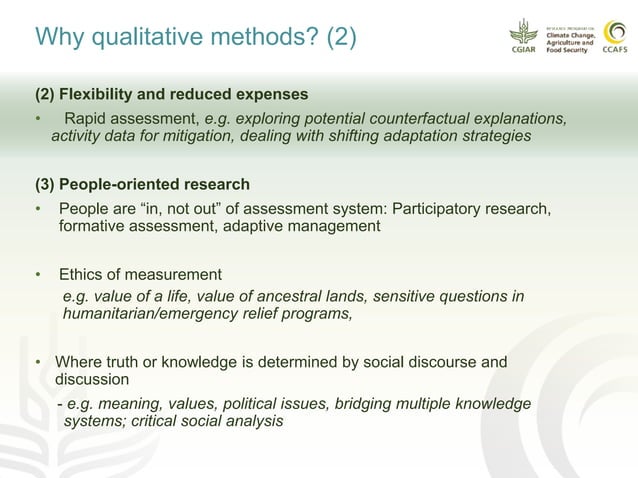 Impact evaluation methods: Qualitative Methods | PPTX