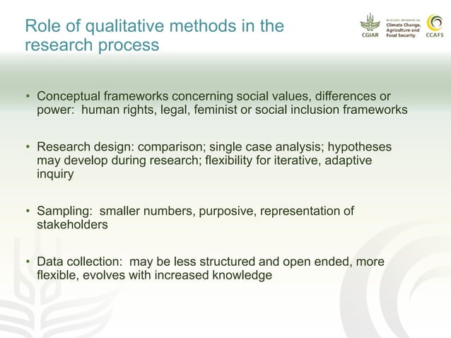 Impact evaluation methods: Qualitative Methods | PPTX