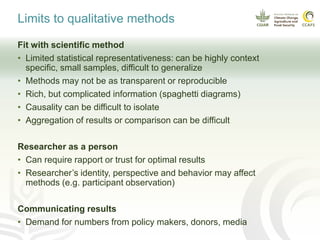 Impact evaluation methods: Qualitative Methods | PPTX