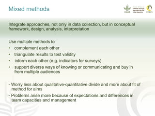 Impact evaluation methods: Qualitative Methods | PPTX
