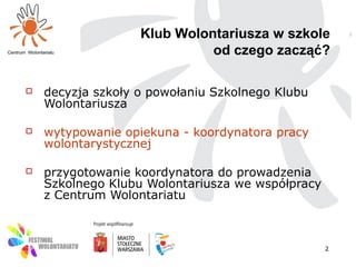 Wolontariat w szkole | PPT