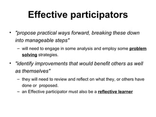 Introduction to Personal Learning and Thinking Skills and Functional ...