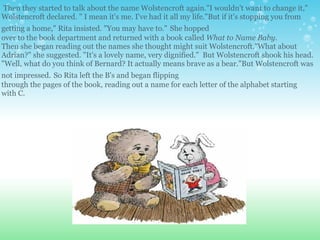 Wolstencroft the bear by karen lewis | PPT