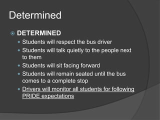 SMS Bus Expectations | PPT