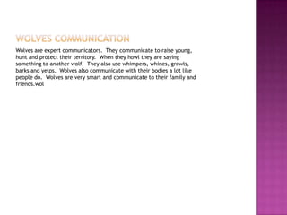 Wolves by | PPTX | Dogs | Pets