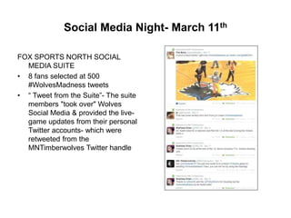 Wolves Madness- Minnesota Timberwolves Social Media Campaign | PPT