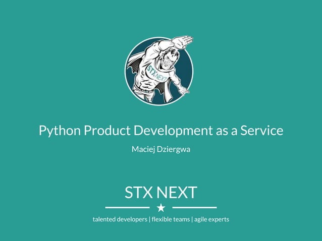 Python product development as a service | PPT
