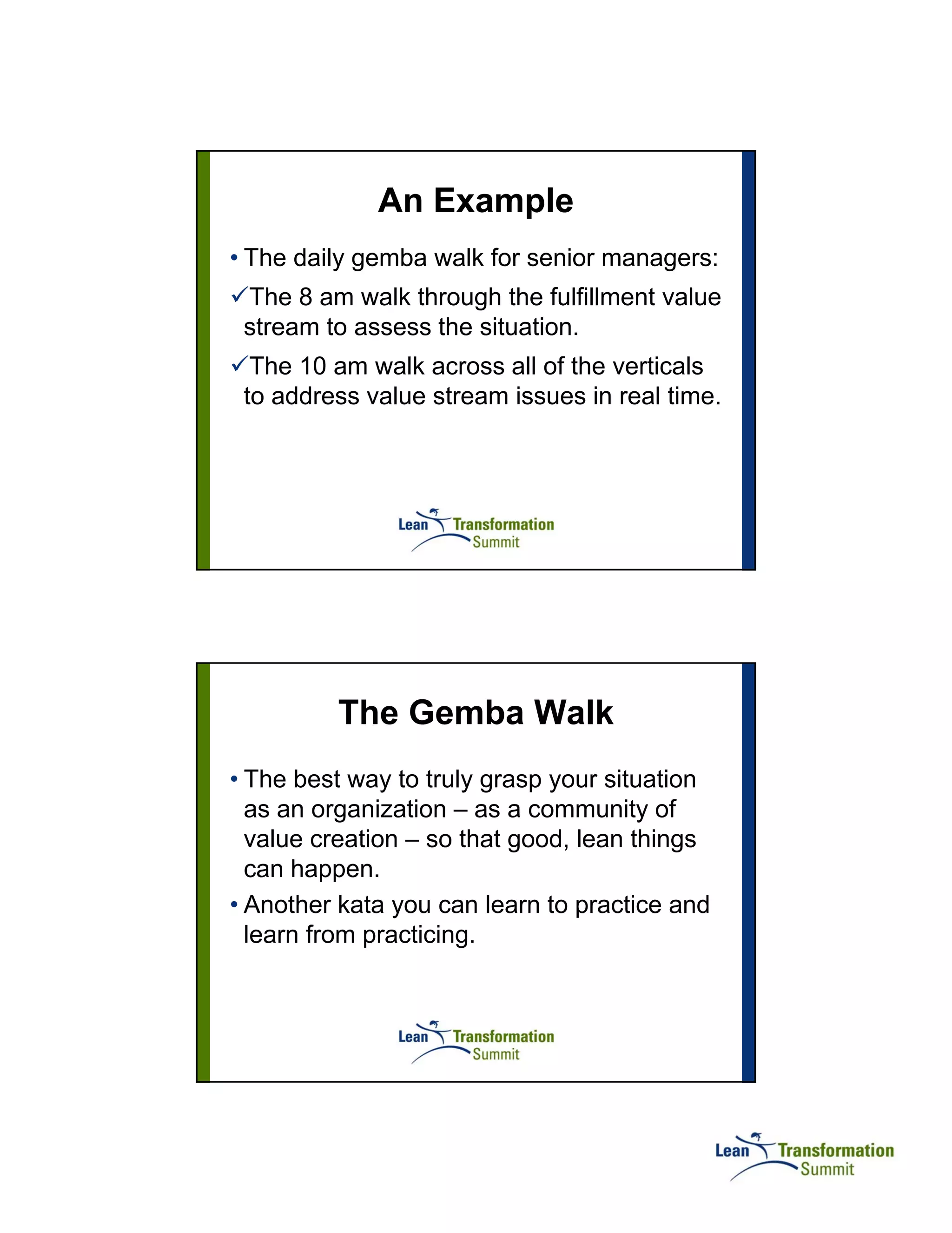 Keynote on Taking Gemba Walks by James Womack | PDF