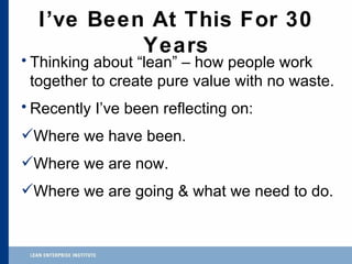Womack Lean For The Long Term | PPT