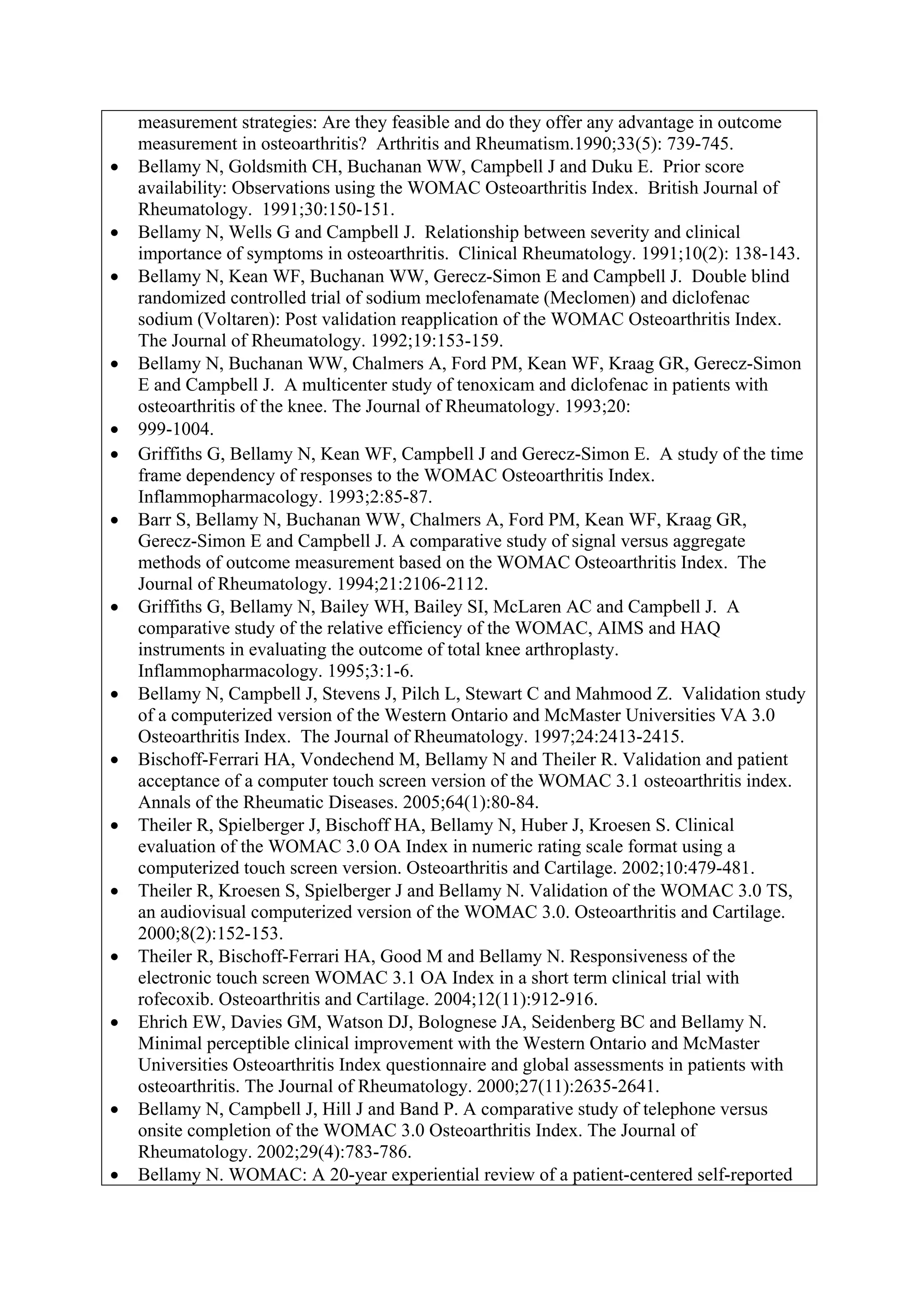 Womac questionnaire information | PDF