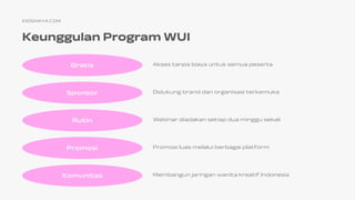 Proposal Program Woman UpSkill Indonesia (WUI) | PDF