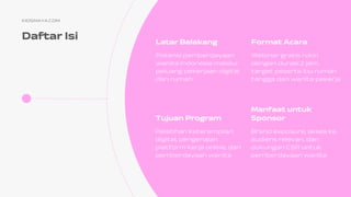 Proposal Program Woman UpSkill Indonesia (WUI) | PDF