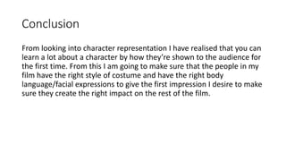 Representation of Characters | PPT