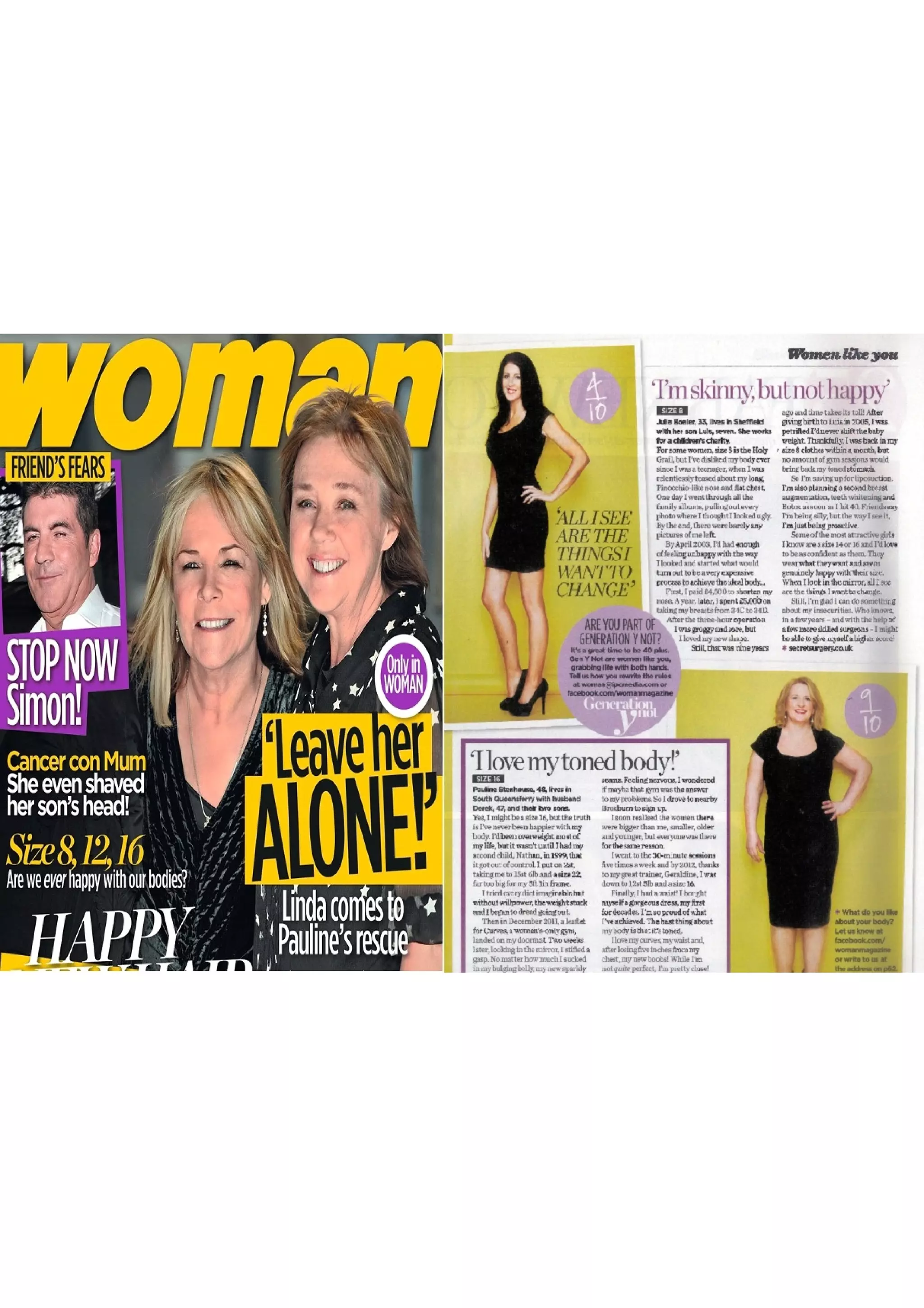 Woman magazine julia boaler secret surgery | PDF