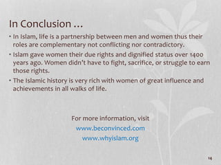 Woman Rights in Islam | PPTX