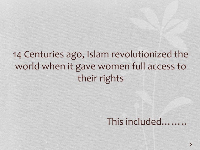 Woman Rights in Islam | PPTX | Islam | Religion & Spirituality
