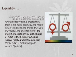 Woman Rights in Islam | PPTX