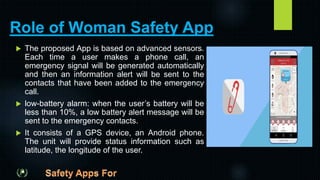 Safety app for woman | PPT