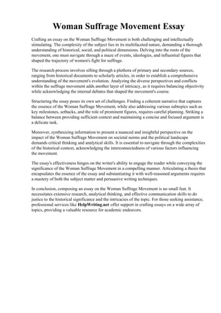 Woman Suffrage Movement Essay.pdf