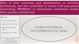 WOMAN trial | PPT
